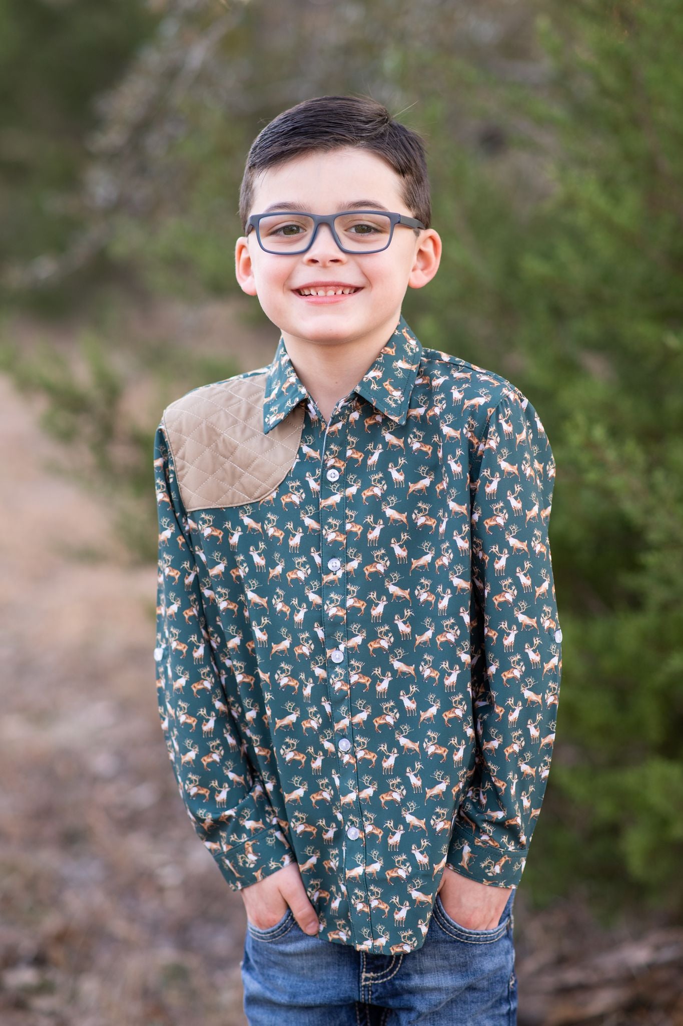 Caribou Long Sleeve Shirt - Ranch Collection | BlueQuail Clothing Co.